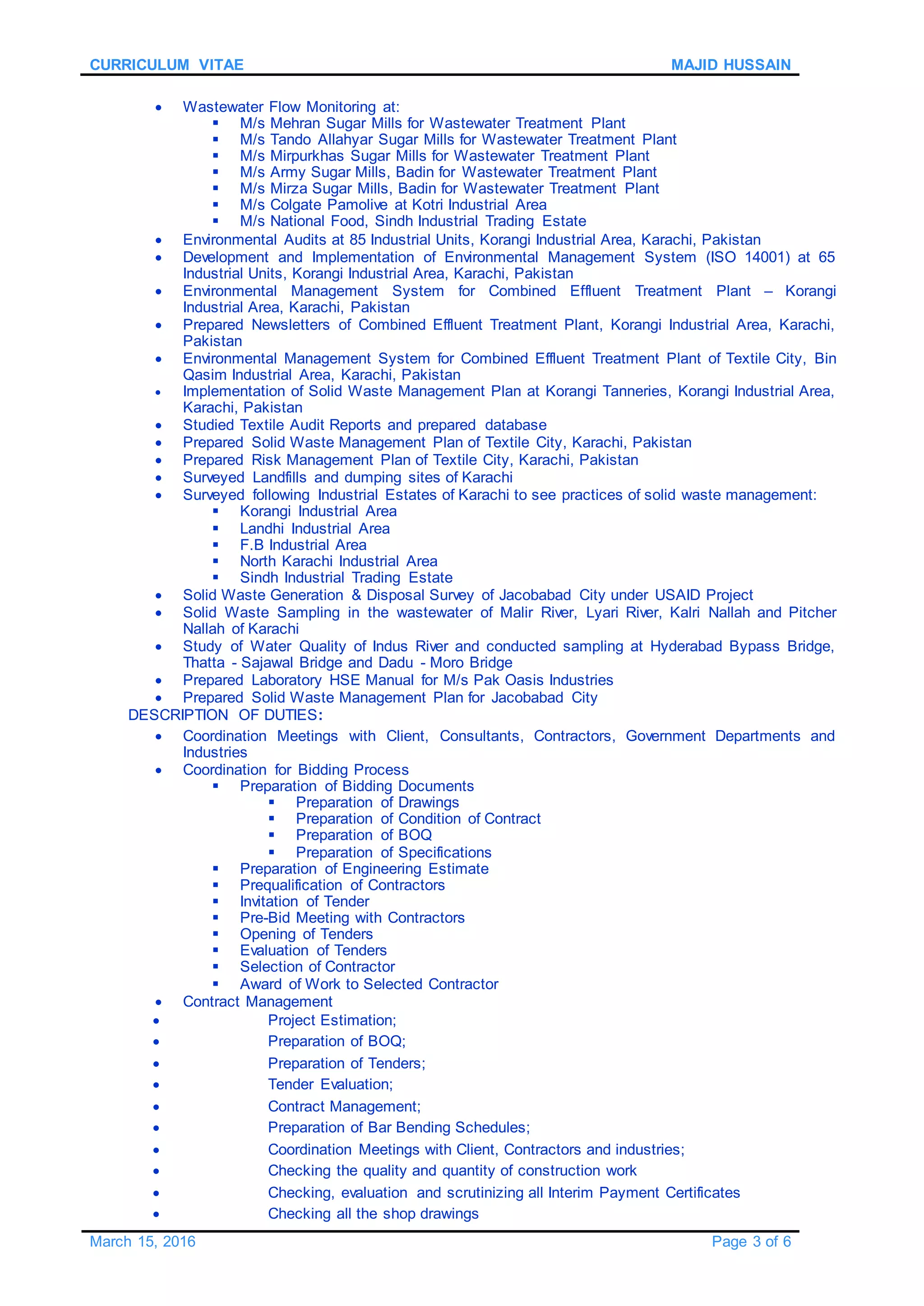 CV-Engr Majid Hussain 07032016-CM | DOCX
