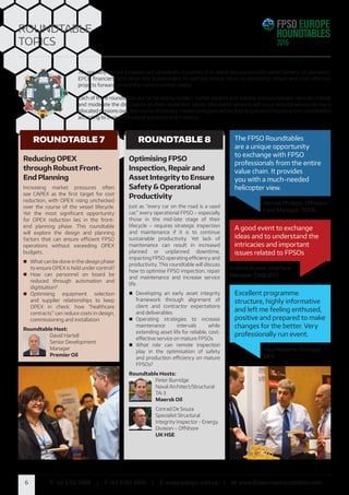 FPSO Europe Roundtables-3.5 | PDF