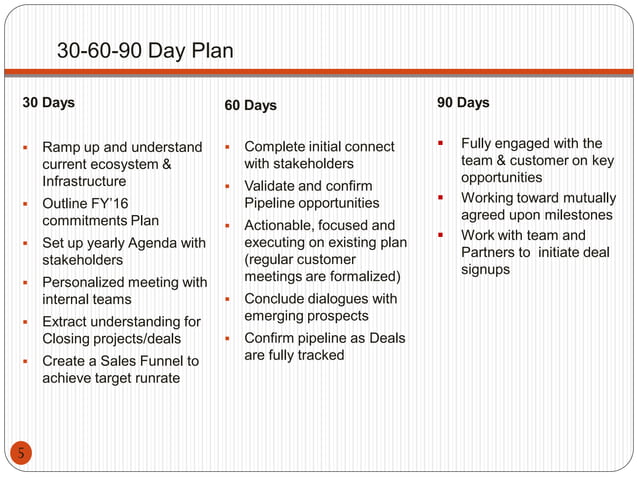 90 day strategy plan | PPT
