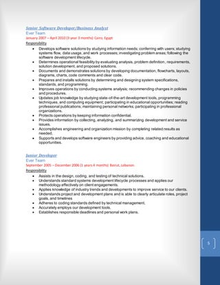 Mohab CV e | DOCX | Web Development | Internet