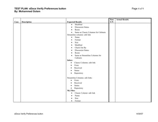 eDocs Preferences for Results | DOC