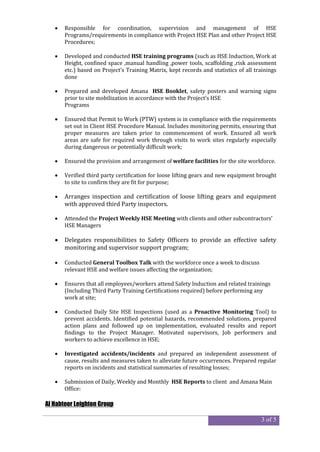 Resume Tahir | PDF | Civil Engineering Industry | Industries