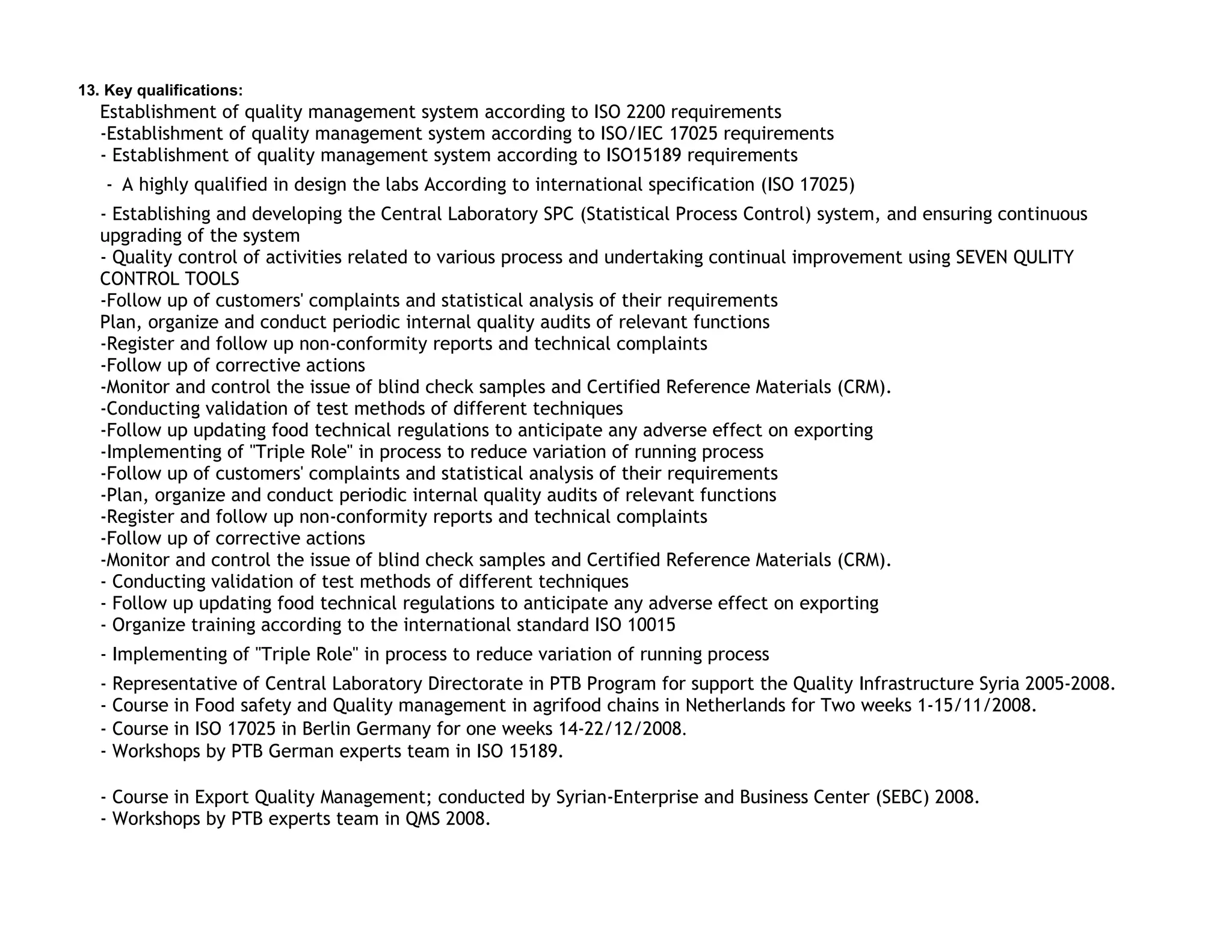 Syria CV Template IBF | DOC