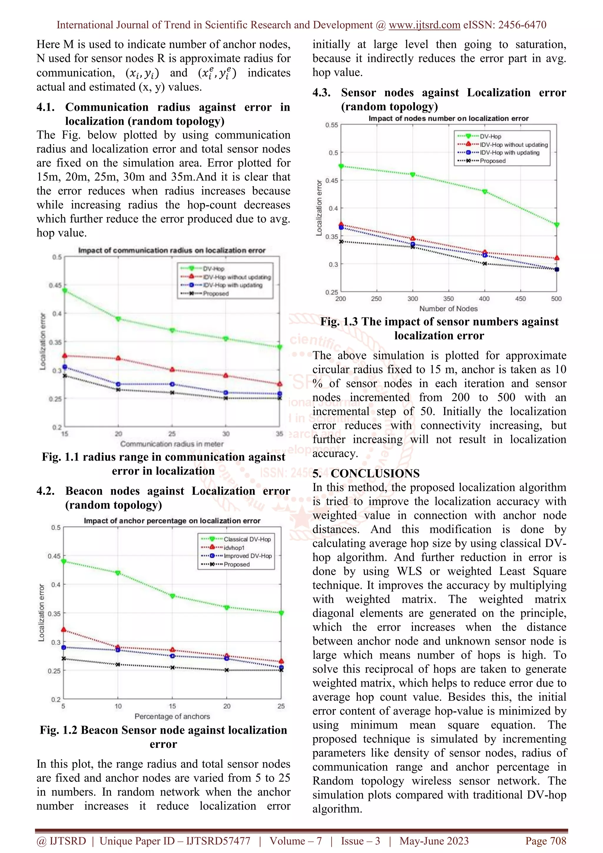 Enhanced DV Hop Localization Algorithm for Wireless Sensor Networks | PDF