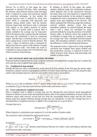 Enhanced DV Hop Localization Algorithm for Wireless Sensor Networks | PDF