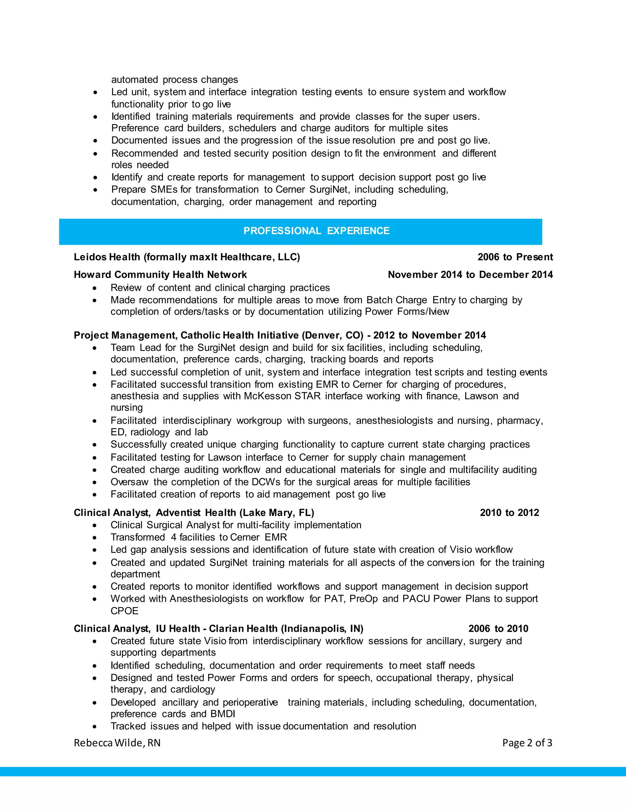 Wilde Rebecca Resume 01262015 | DOCX