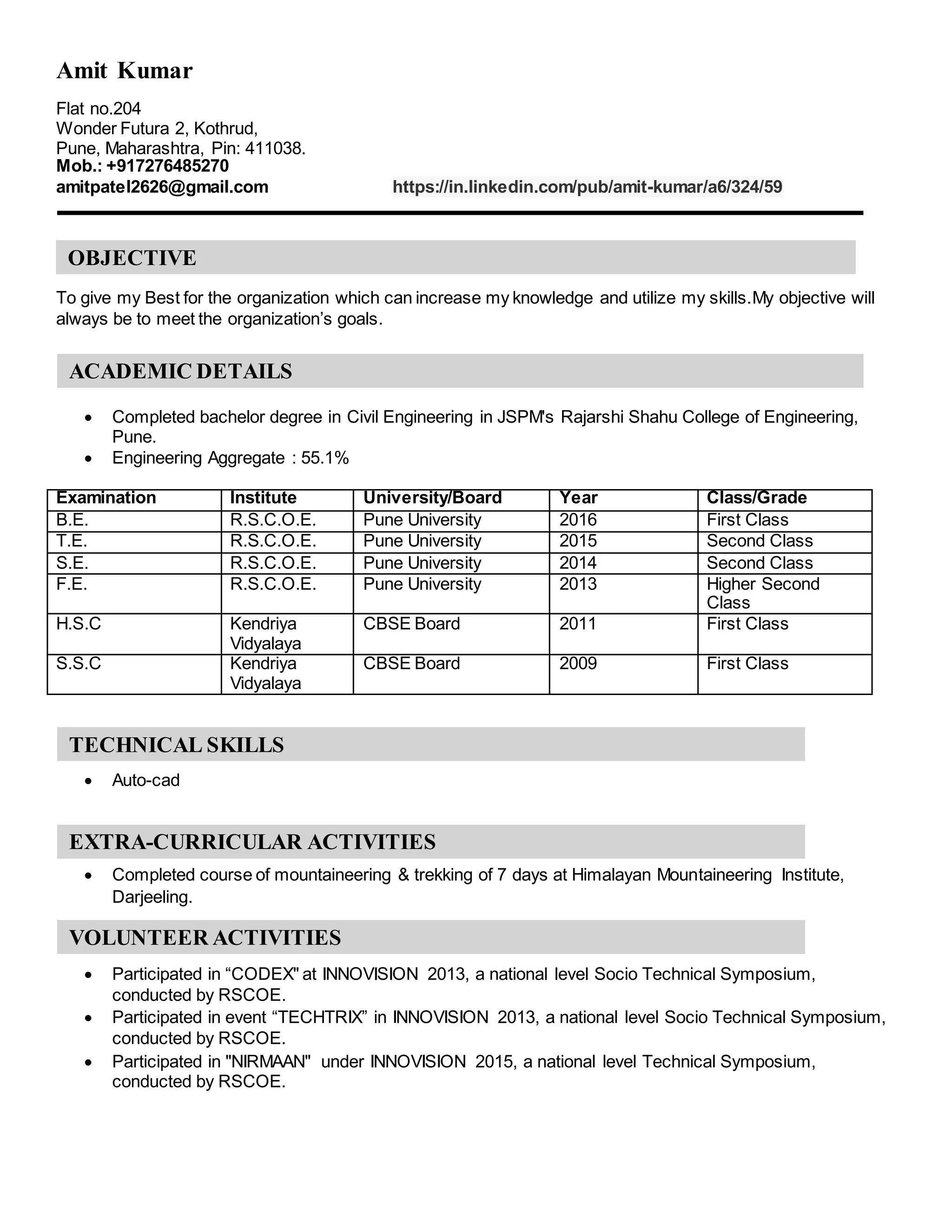 Amit's Resume | DOCX