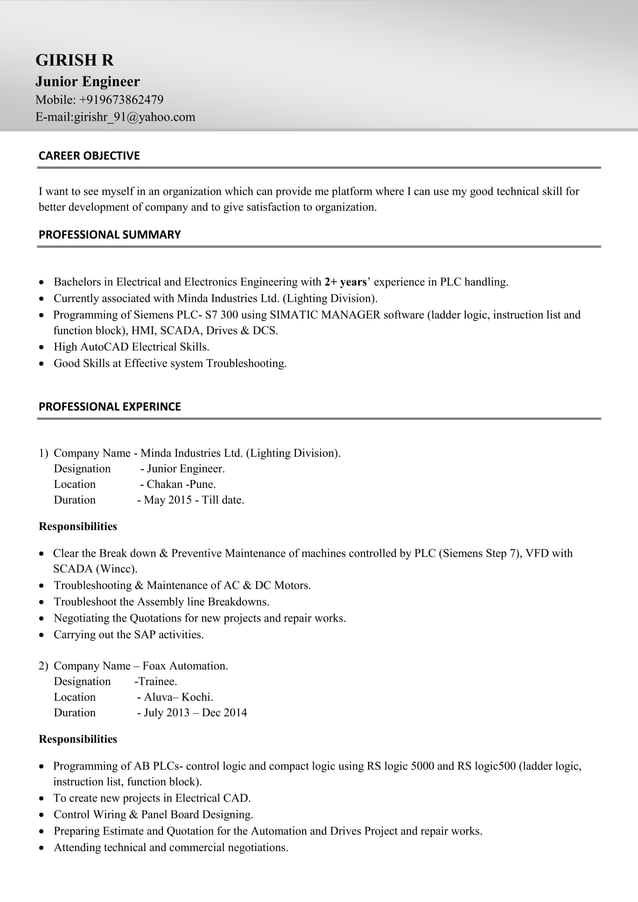 Girish Resume | PDF | Computing | Technology & Computing