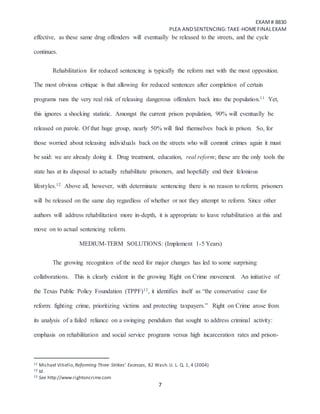 Plea and Sentencing Paper Writing Sample | PDF