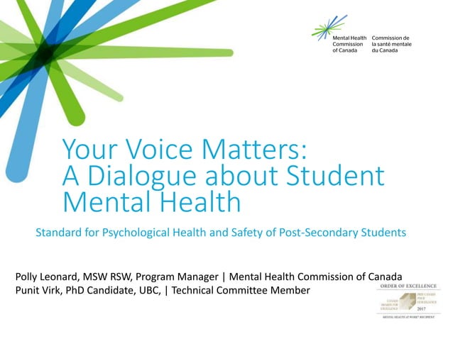 Your Voice Matters: A Dialogue about Student Mental Health | PPTX