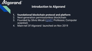 From bitcoin to_algorand_ | PPT
