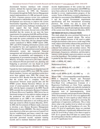 The Impact of Integrated Payroll and Personnel Information System IPPIS ...