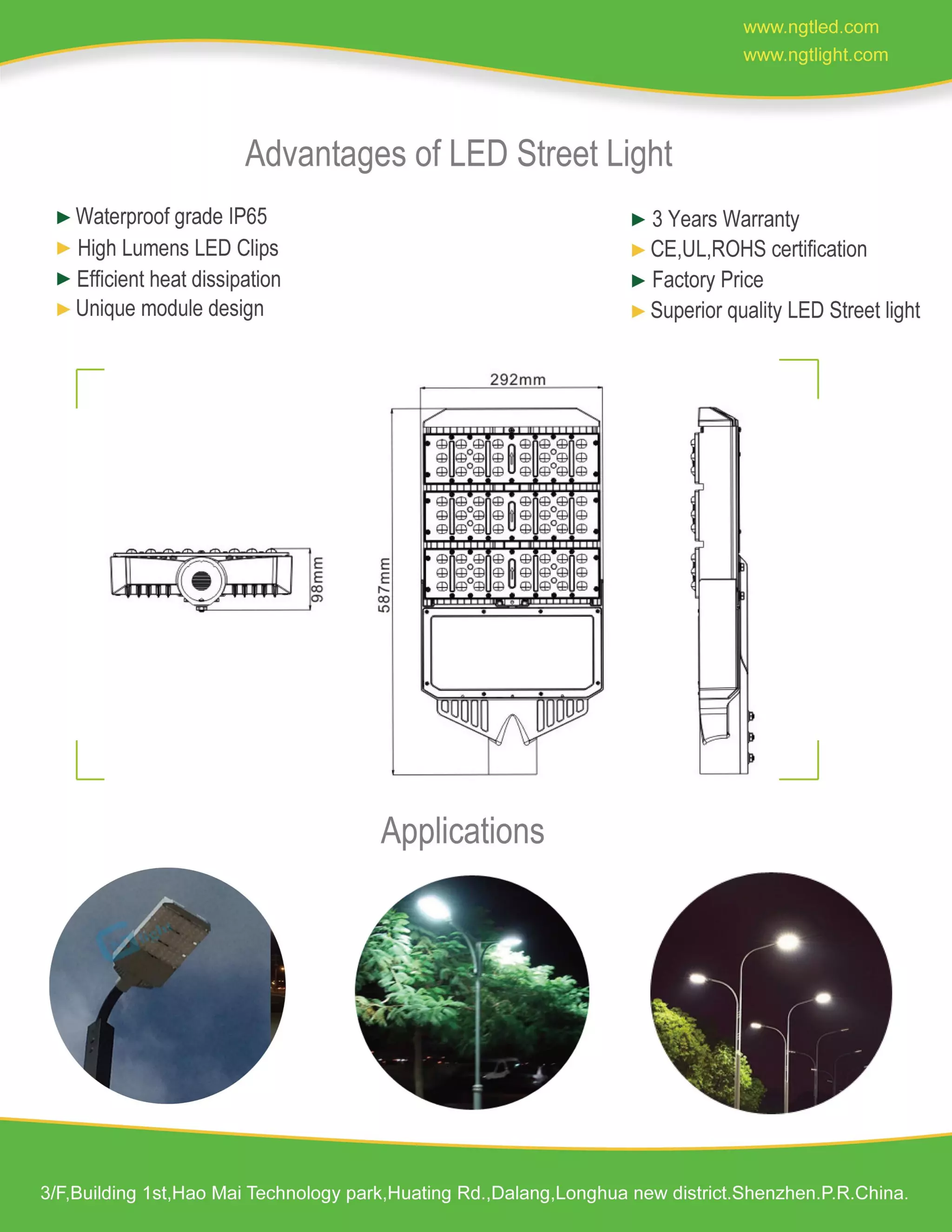 90W LED Module Street Light | PDF