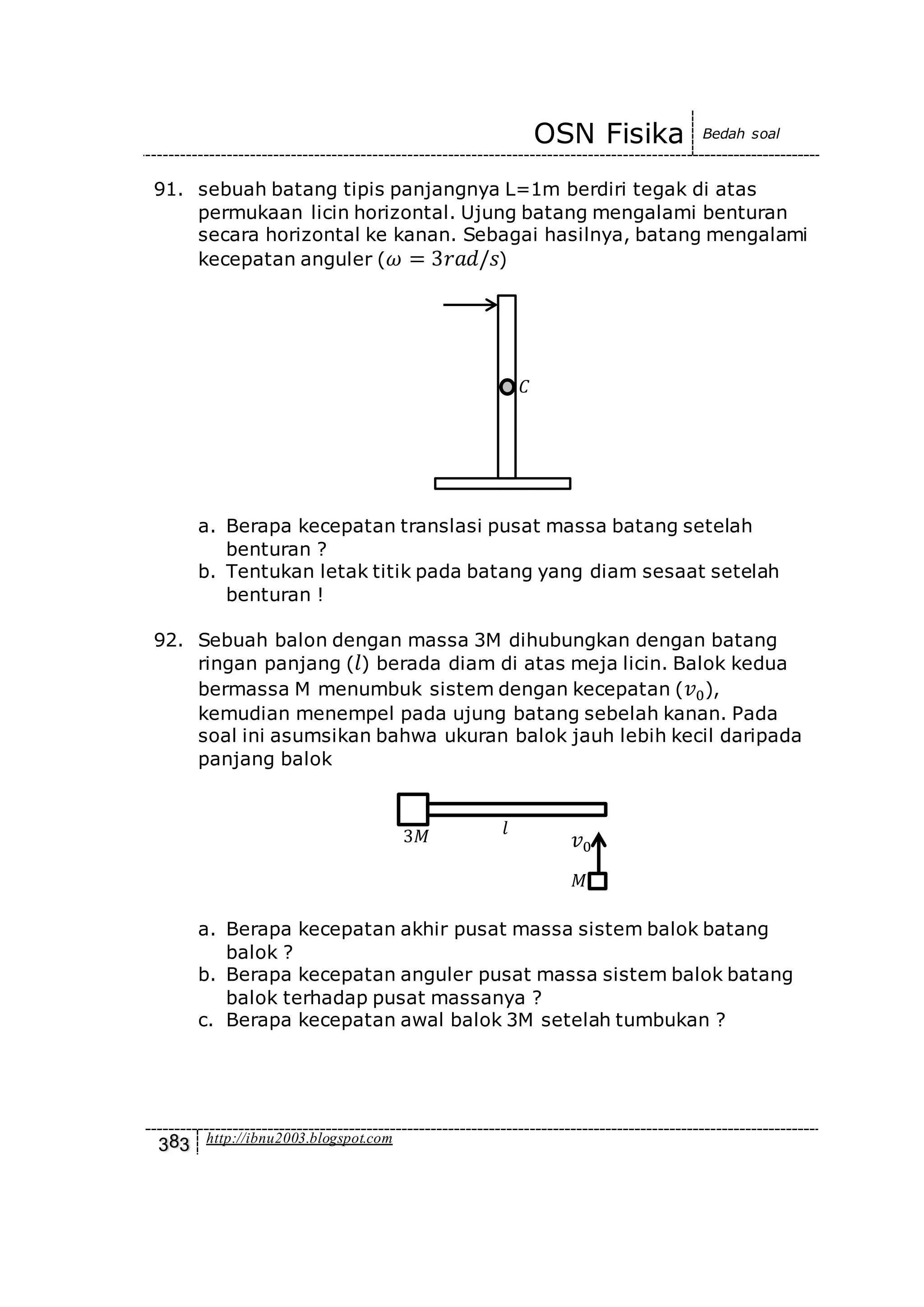91-100 osn fisika (soal) | DOCX