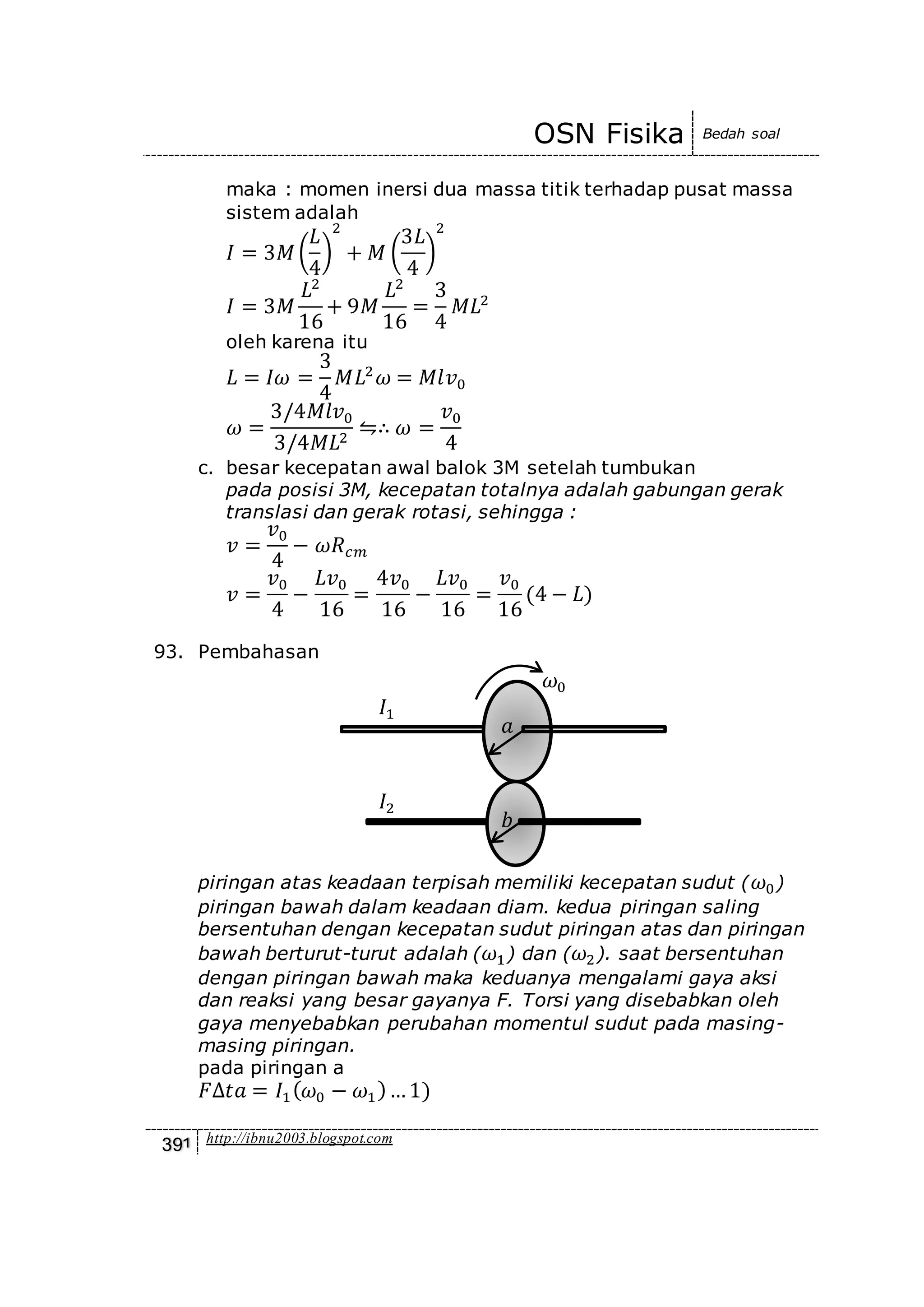 91 100 osn fisika (tkunci) | PDF