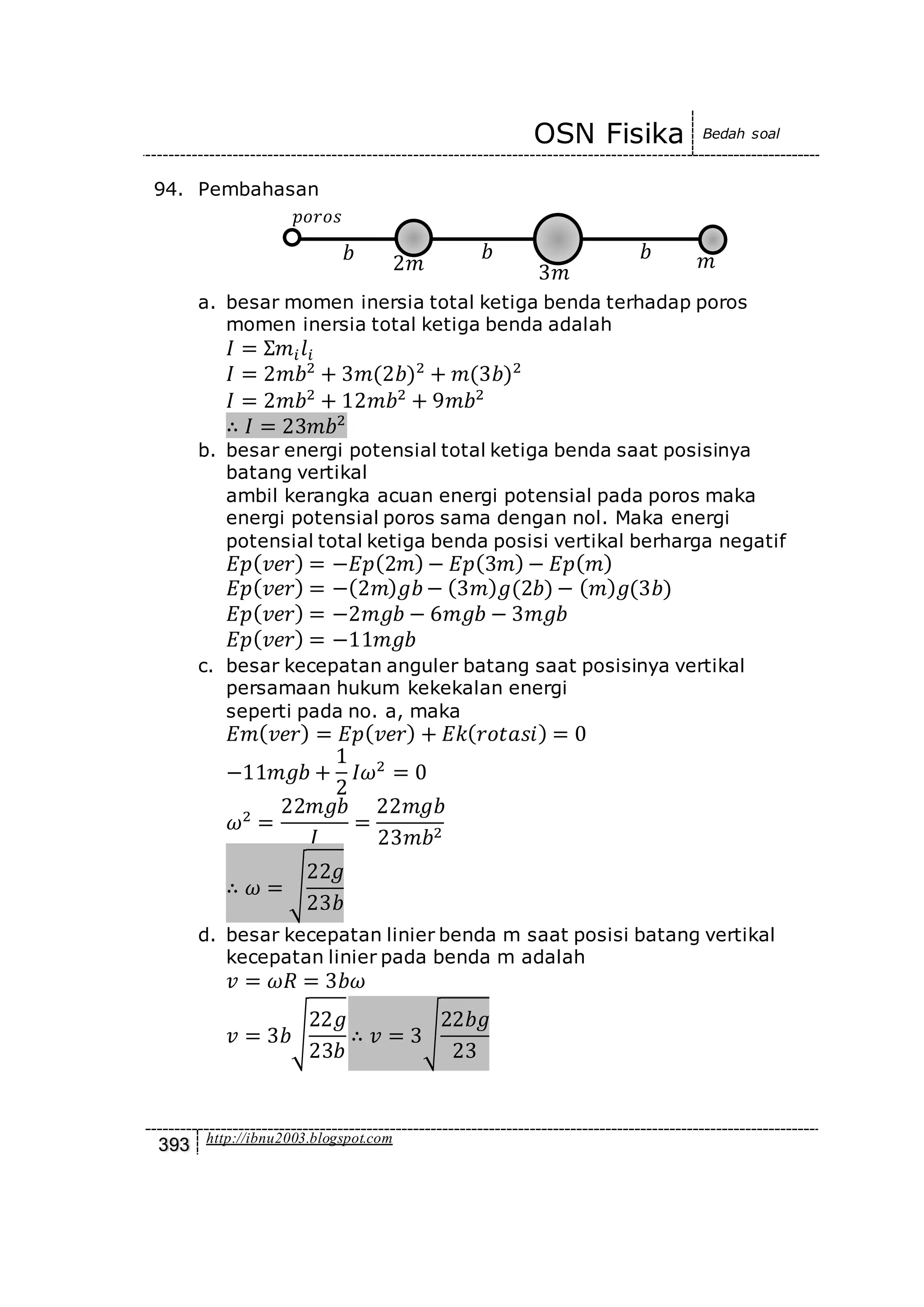 91 100 osn fisika (tkunci) | PDF