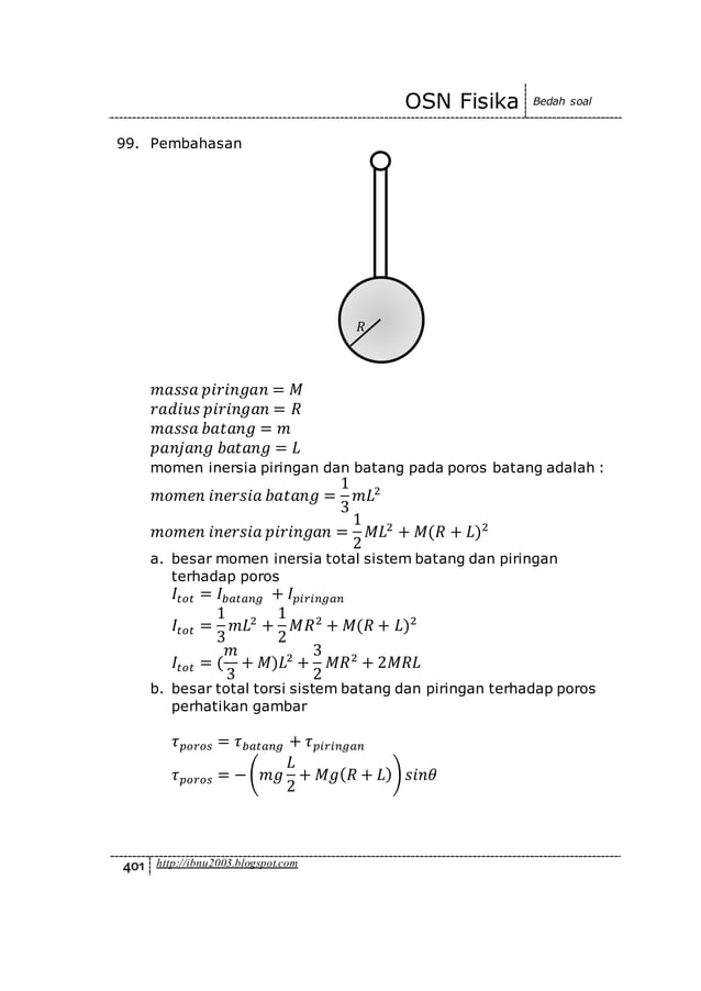 91 100 osn fisika (tkunci) | PDF