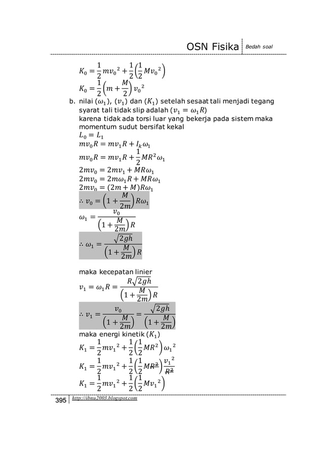 91 100 osn fisika (tkunci) | PDF