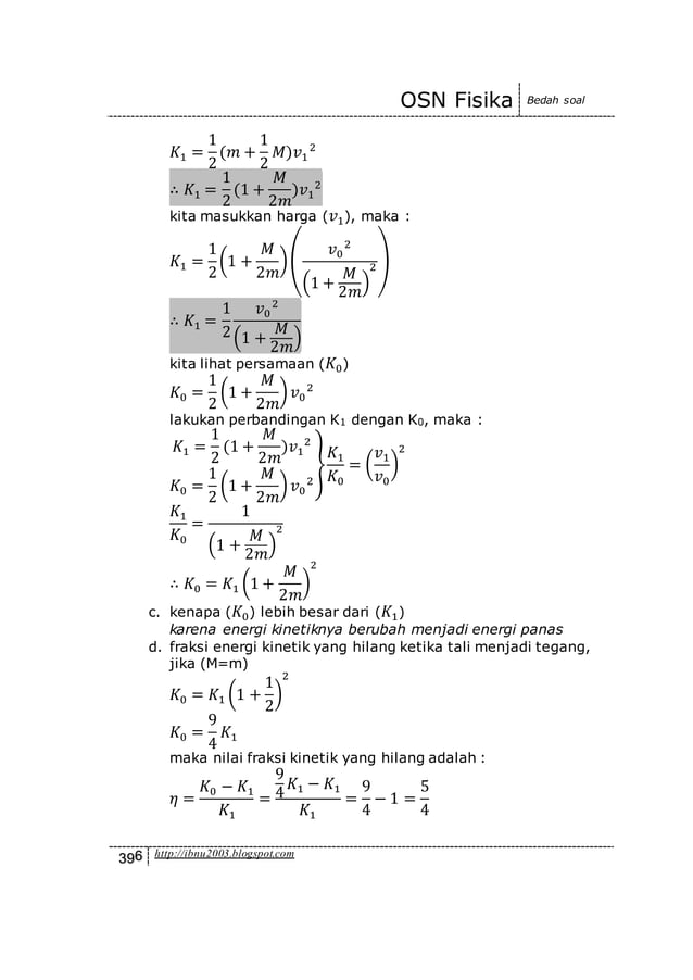 91 100 osn fisika (tkunci) | PDF