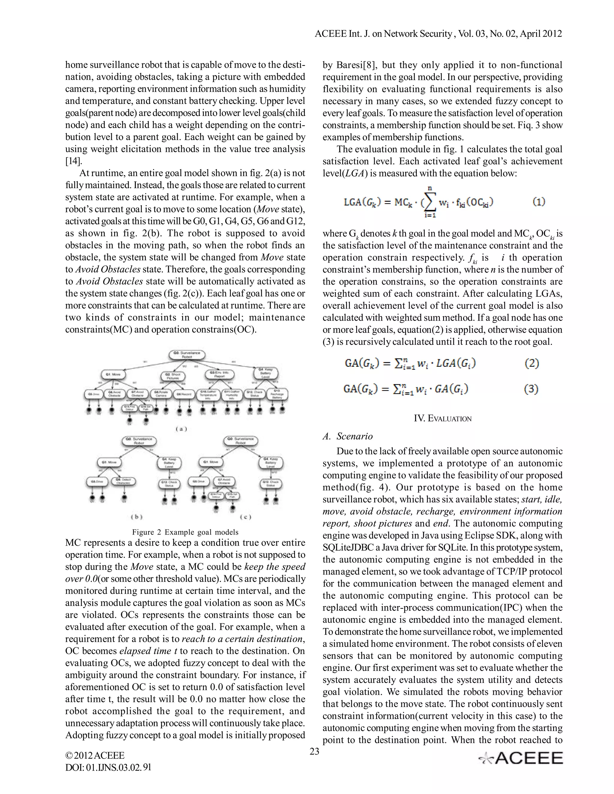 A Runtime Evaluation Methodology and Framework for Autonomic Systems | PDF
