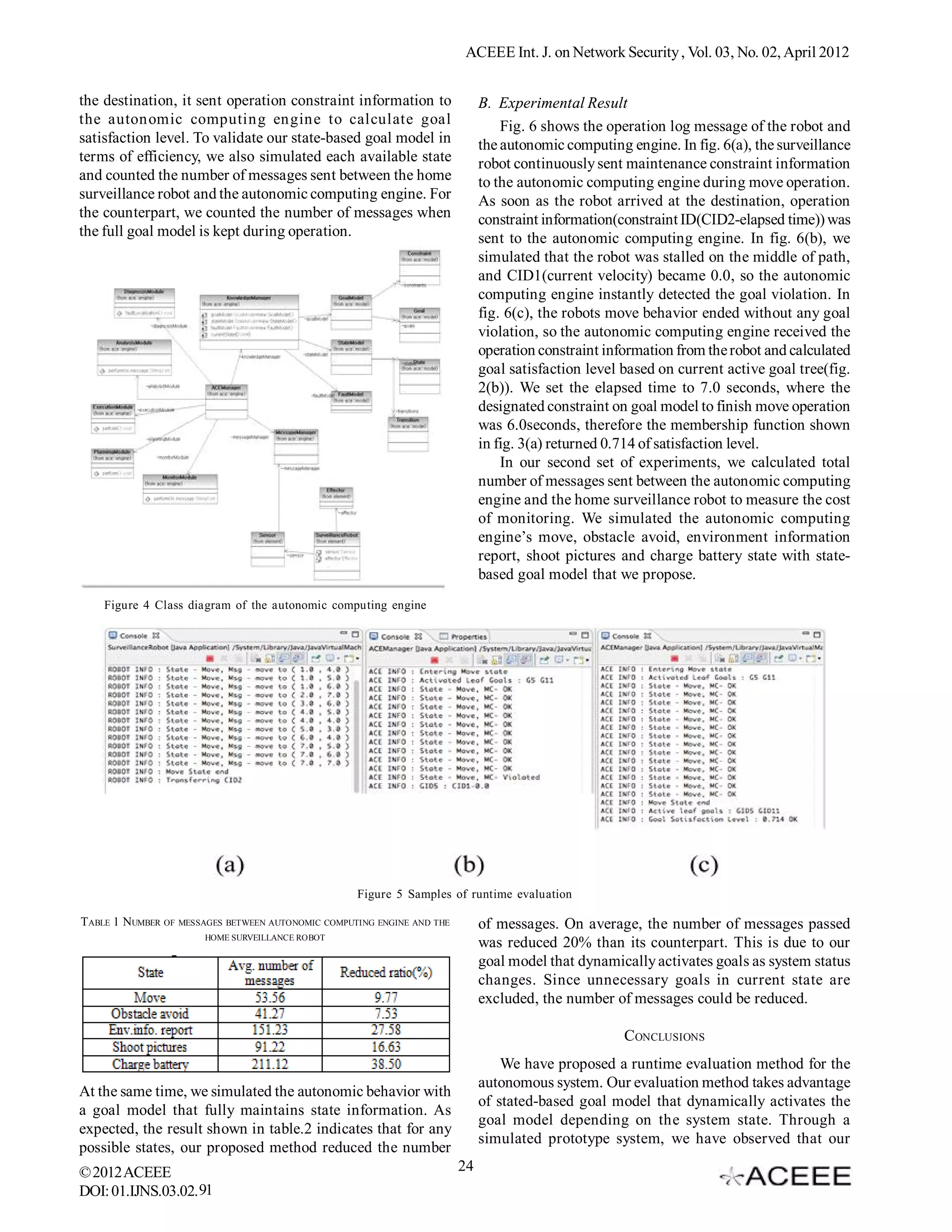A Runtime Evaluation Methodology and Framework for Autonomic Systems | PDF