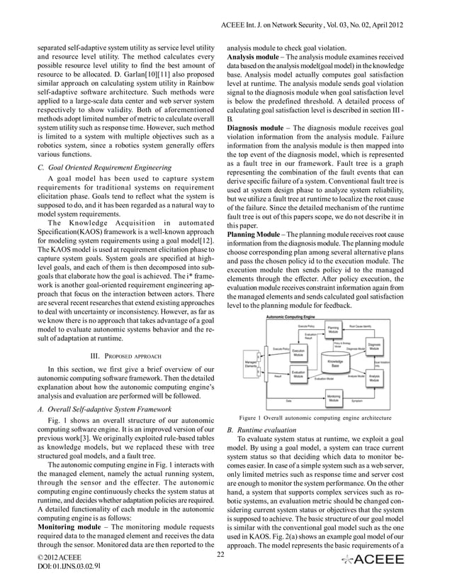 A Runtime Evaluation Methodology and Framework for Autonomic Systems | PDF
