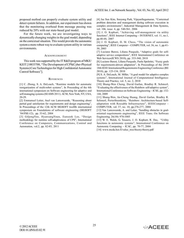 A Runtime Evaluation Methodology and Framework for Autonomic Systems | PDF