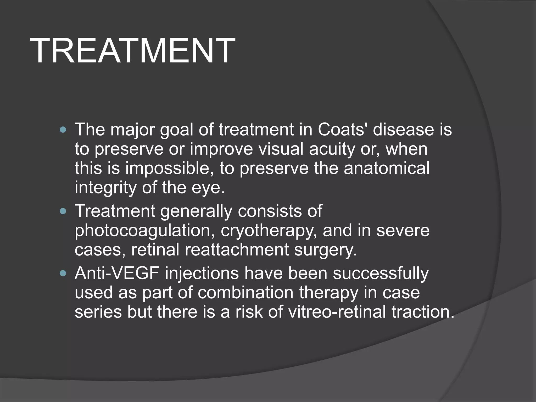 Coat’S Disease | PPTX