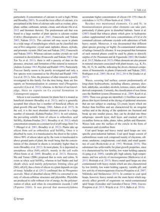 Biominerals and waxes of Calamagrostis epigejos and Phragmites ...
