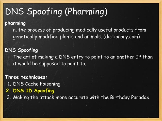 Class Project Showcase: DNS Spoofing | PPT