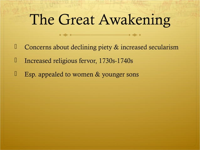 The Great Awakening | PPT