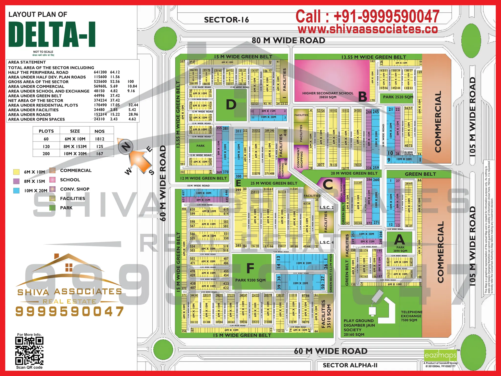 Delta 1 Greater Noida HD Map Layout Plan of Delta 1 | Shiva Associates ...