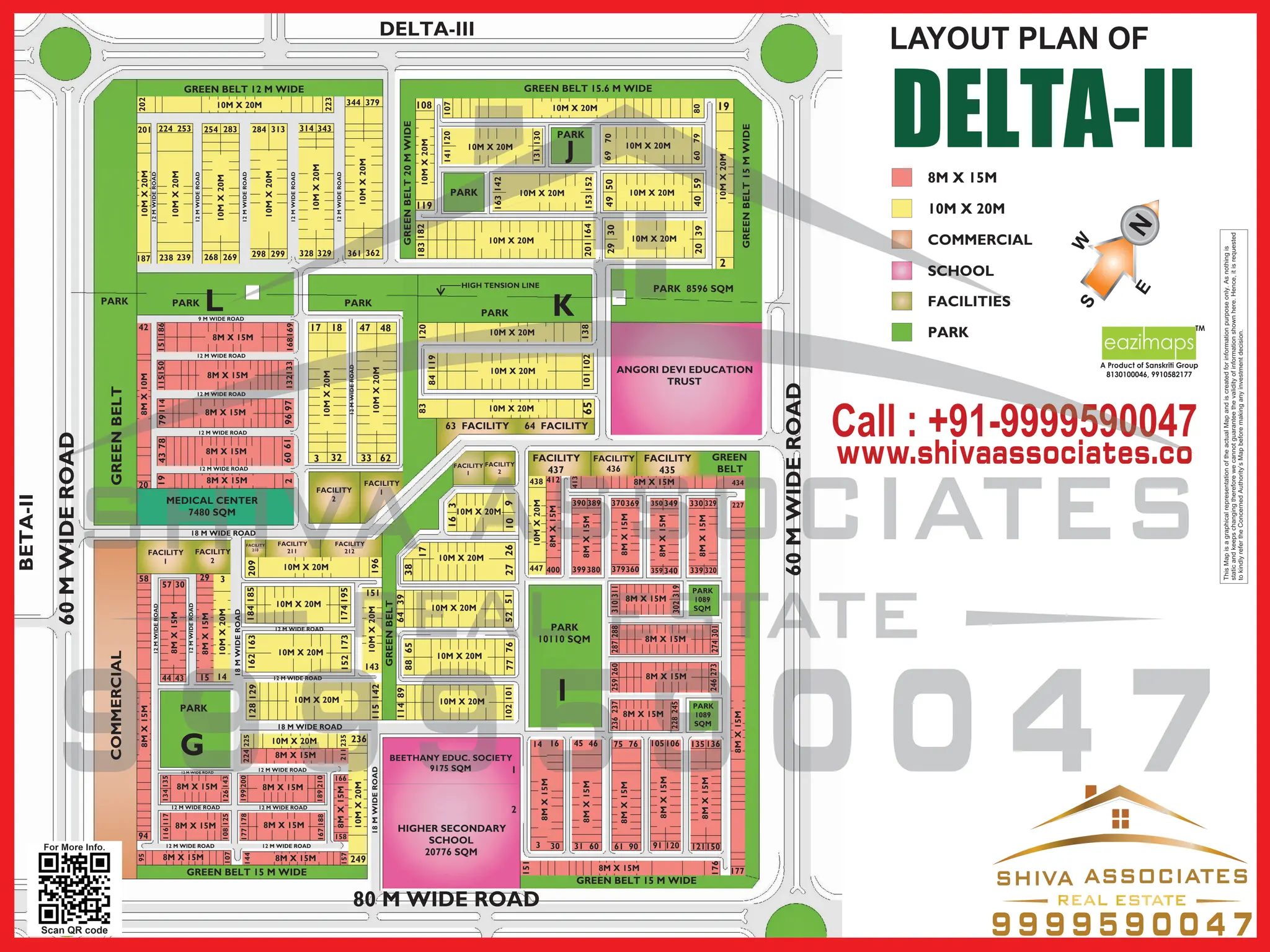 Delta 2 Greater Noida HD Map Layout Plan of Delta 2 | Shiva Associates ...