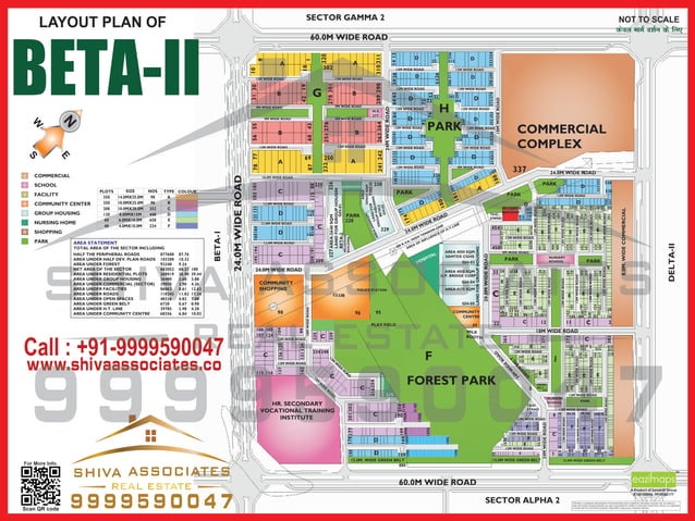 Beta 2 Greater Noida HD Map Layout Plan of Beta 2 | Shiva Associates | PDF