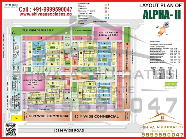 Alpha 2 Greater Noida HD Map Layout Plan of Alpha 2 | Shiva Associates ...