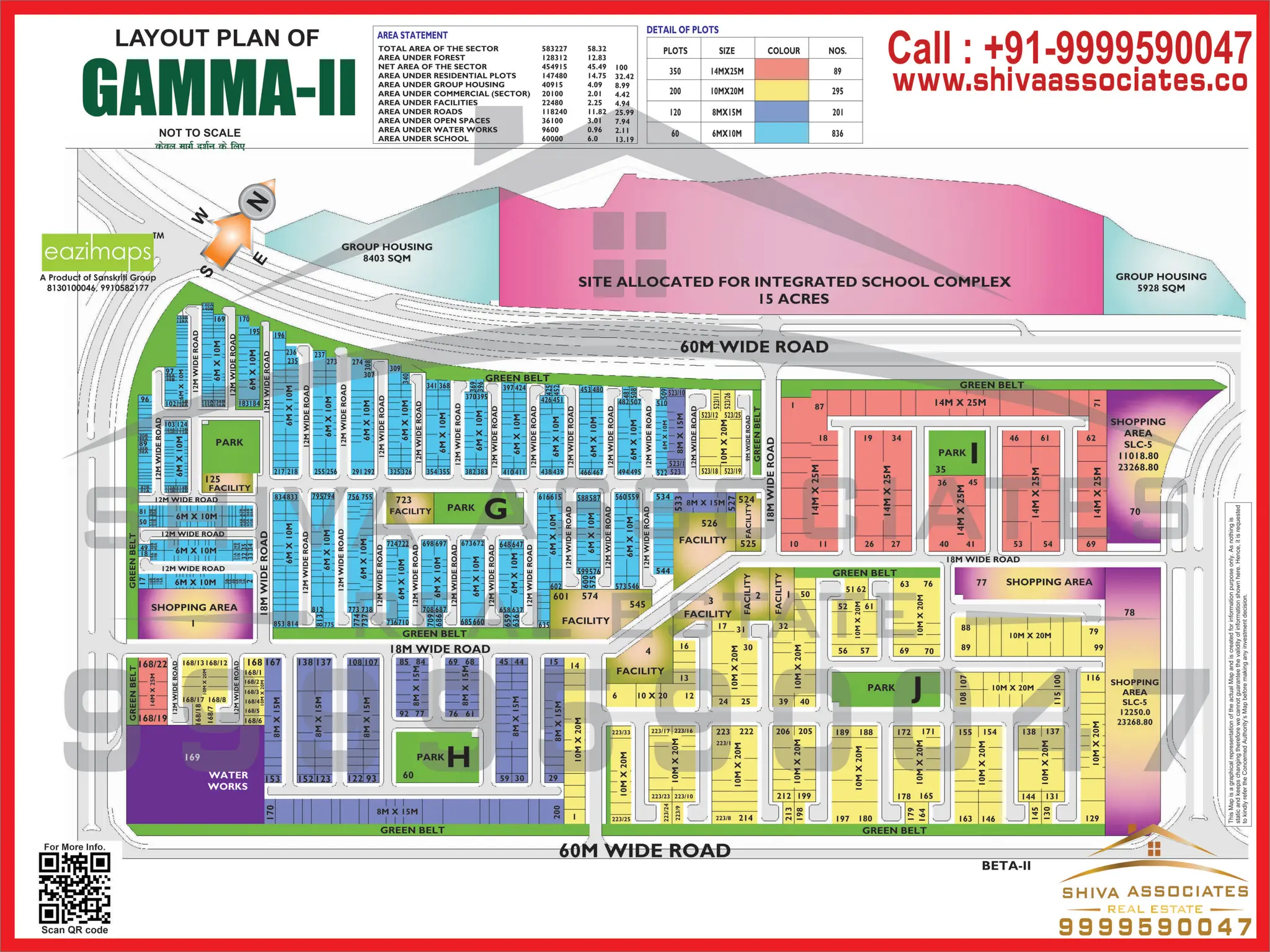 Gamma 2 Greater Noida HD Map Layout Plan of Gamma 2 | Shiva Associates ...