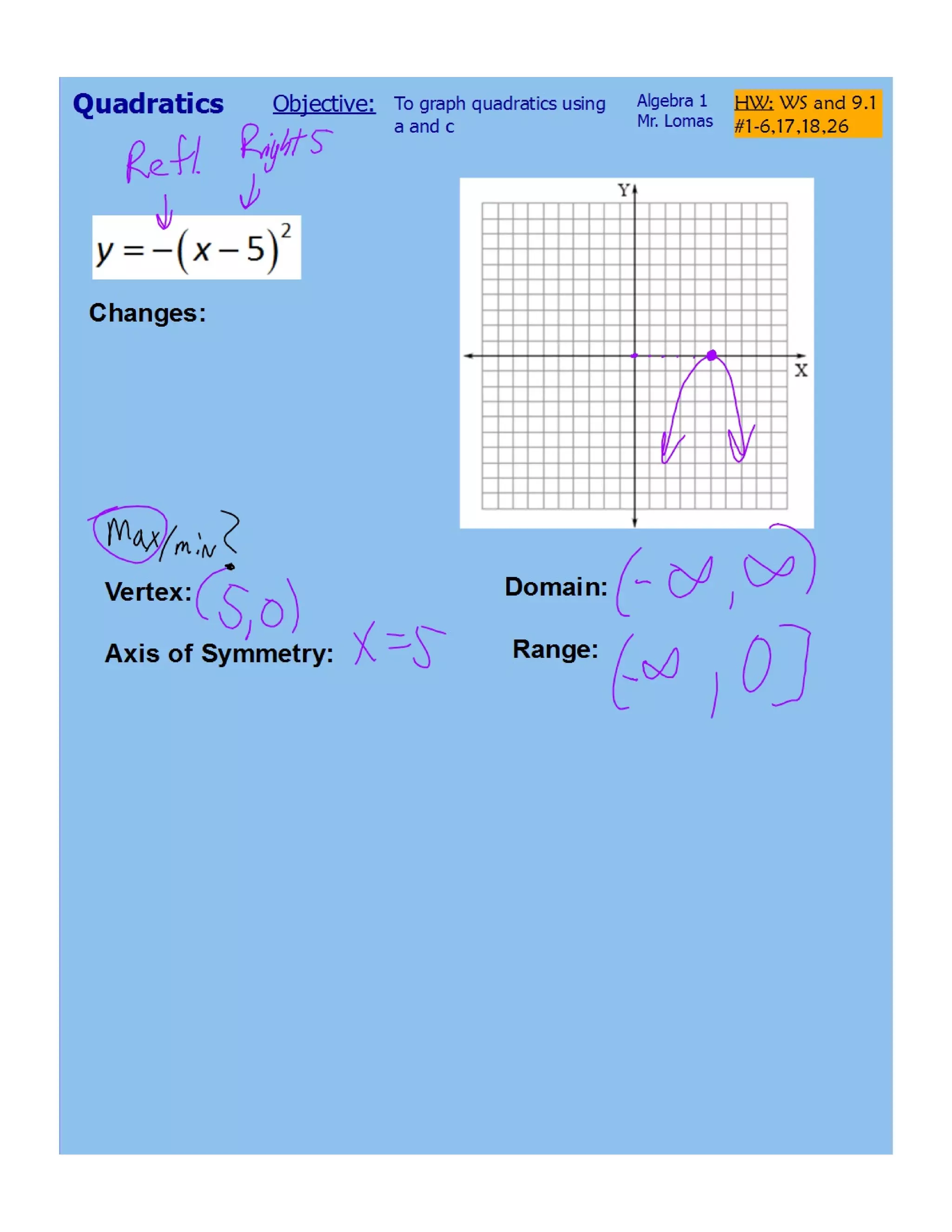 9-1 and Graphing Quadratics Vertex Form.pdf