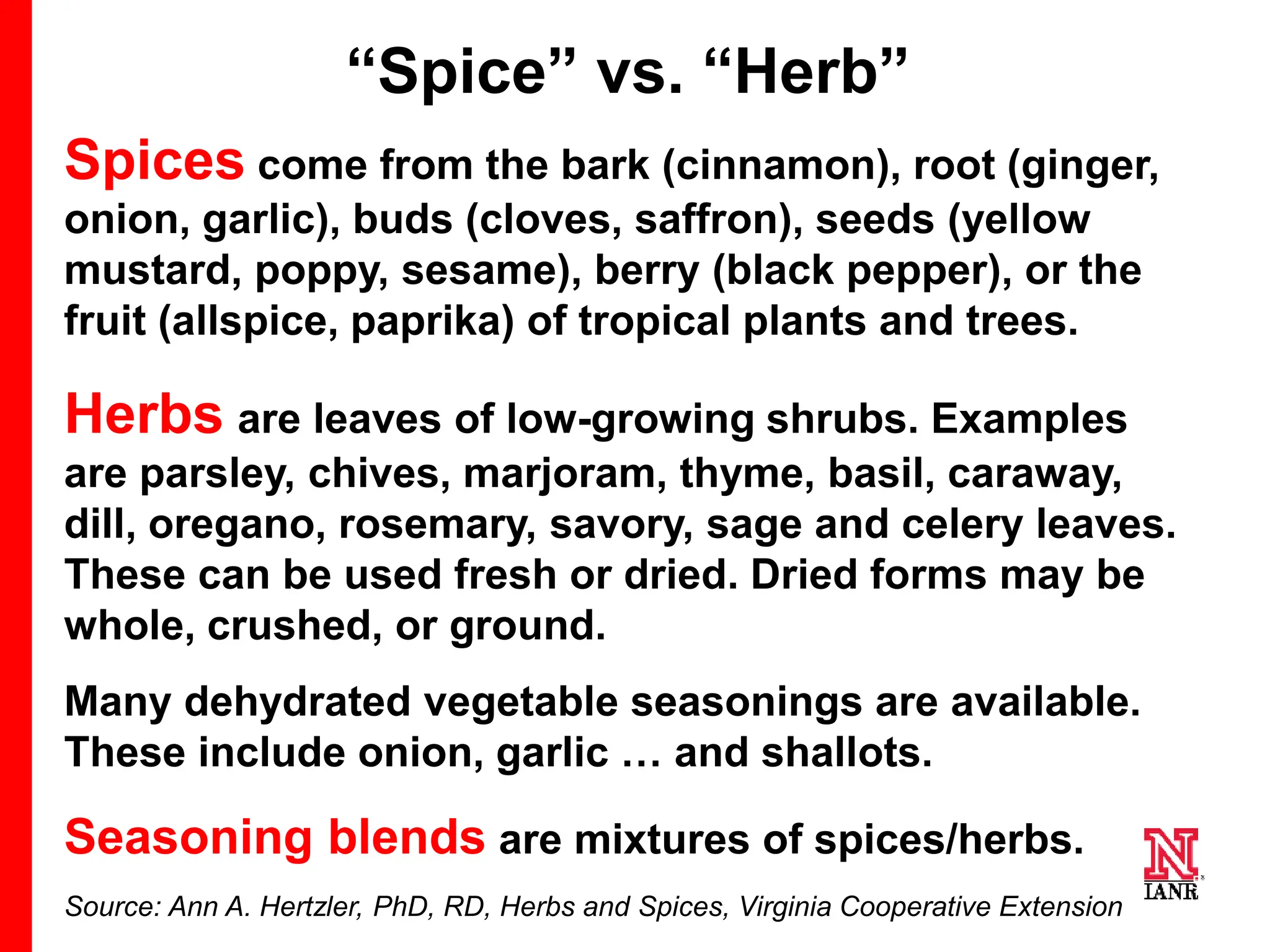 91-Herbs-Spice-Lesson-Supplement.ppt for | PPT