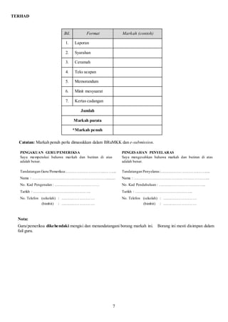 9104 borang yang digunakan P2 2018 | DOCX