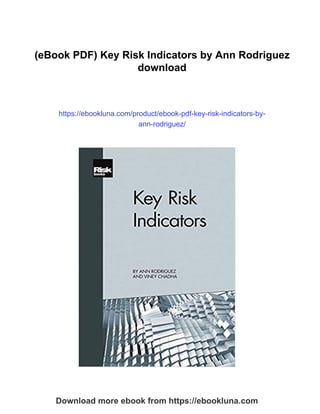 (eBook PDF) Key Risk Indicators by Ann Rodriguez | PDF