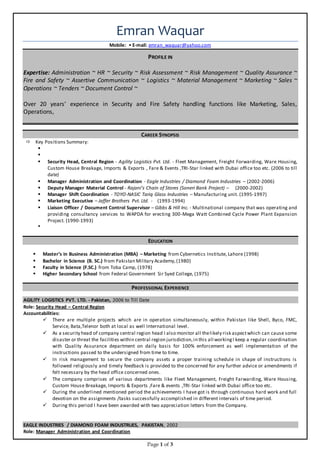 EMRAN WAQUAR UPDATE RESUME | DOCX