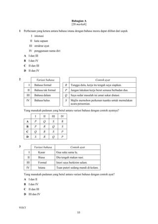 910 Sukatan Pelajaran Bahasa Melayu STPM (Baharu) | PDF