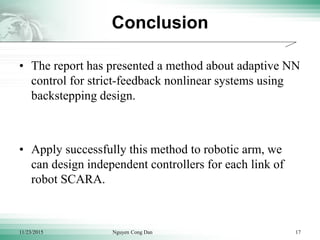 Adaptive neural network controller Presentation | PPT