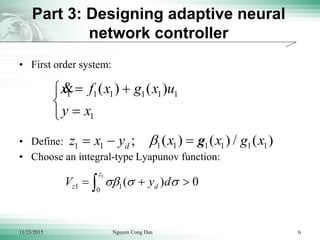 Adaptive neural network controller Presentation | PPT