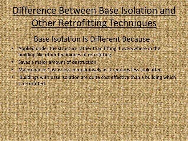 Base isolation.ppt [Autosaved] [Autosaved] | PPTX | Civil Engineering ...