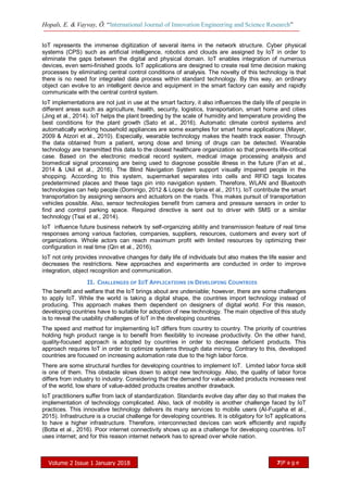 Internet of Things (IoT) and its Challenges for Usability in Developing ...