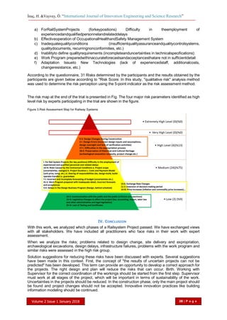 Risk Management in City Rail Transportation System Project: A Case ...