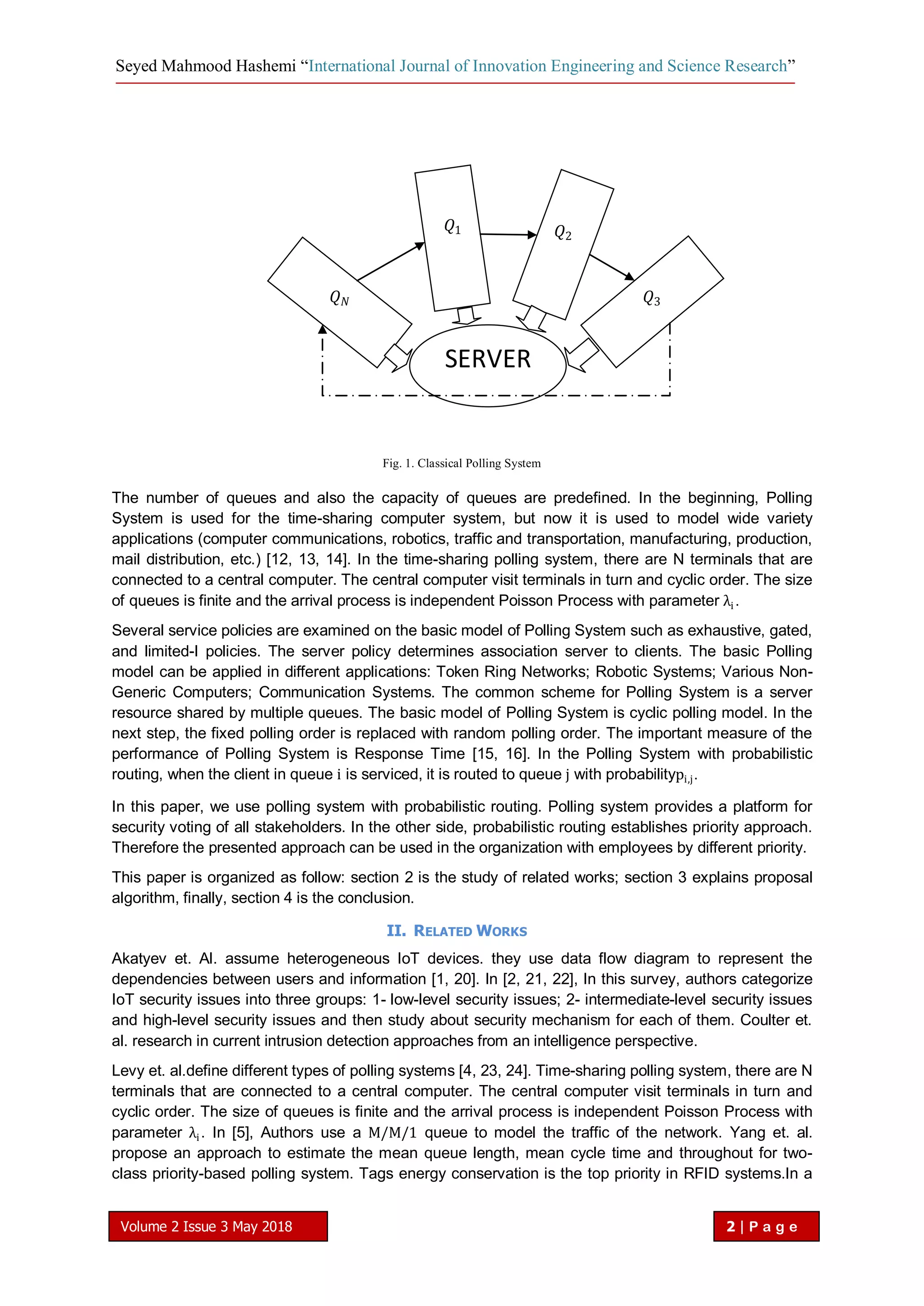 Probabilistic Polling System Approach for IoT Secure Routing | PDF