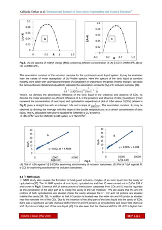 Subsistence of Host Guest Inclusion Complexes ofBiologically Active ...