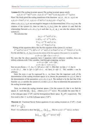 The scaling invariant spaces for fractional Navier- Stokes equations | PDF